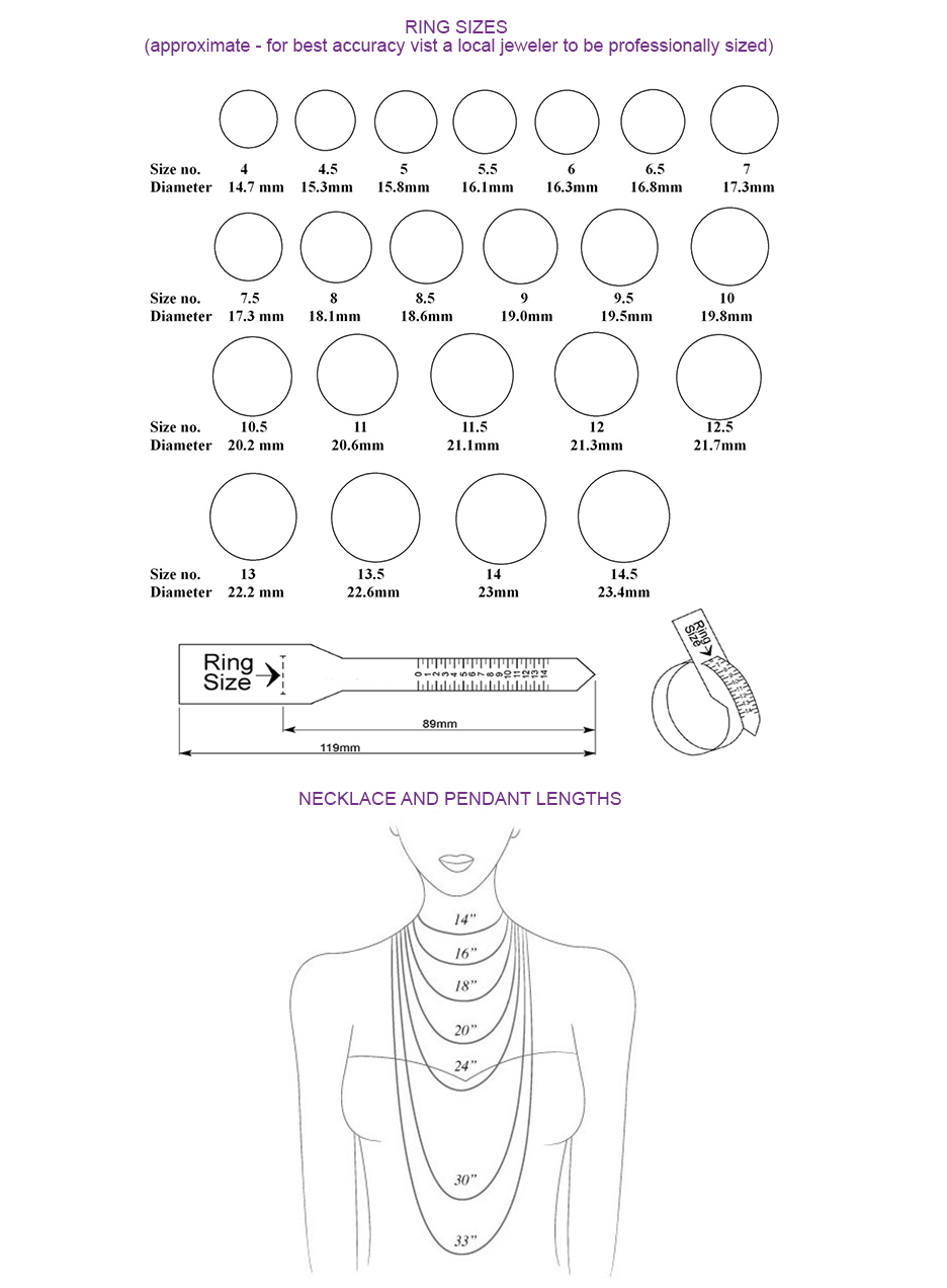 Soho Gem- Size Charts